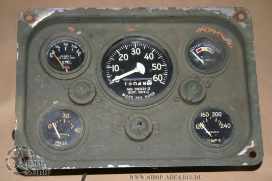 US ARMY Ford Mutt M151 Amaturenbrett 12049 Miles - us-army-military-shop