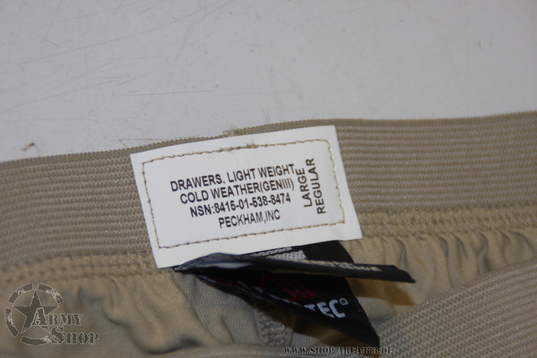 COLD WEATHER DRAWERS Large Regular - us-army-military-shop