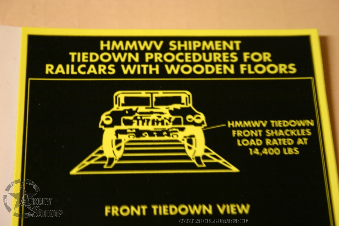 US Army Decal Shipment HMMWV Army Hummer - us-army-military-shop