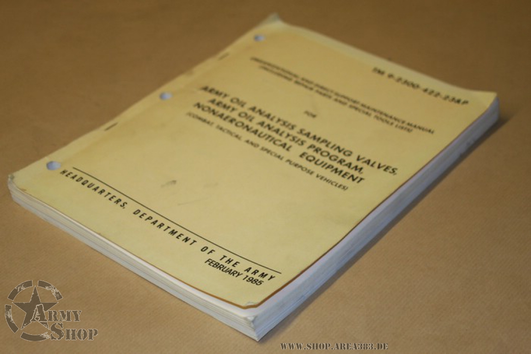 TM 9-2300-422-23&P Army Oil Analysis Program - us-army-military-shop