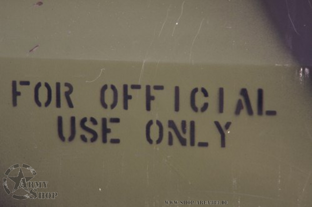 Schriftschablone FOR OFFICIAL USE ONLY " - us-army-military-shop