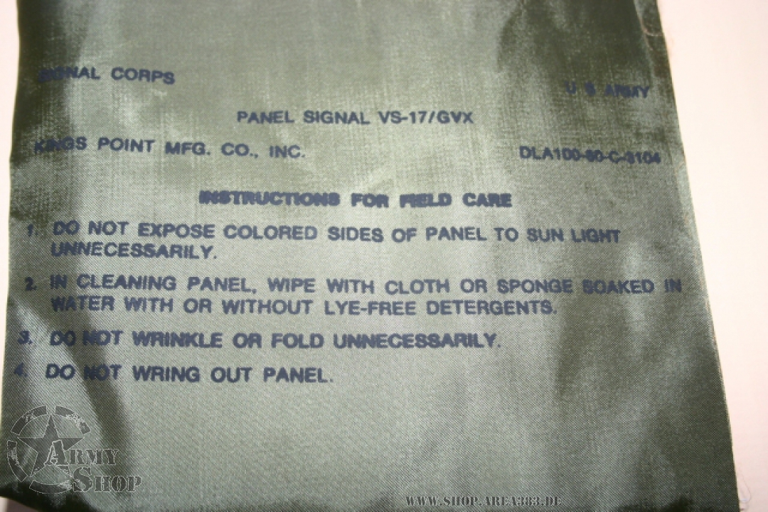 US ARMY VS17/GVX Signal Panel Marker - us-army-military-shop