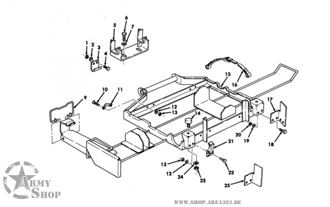 PIONEER TOOL RACK HMMWV - us-army-military-shop