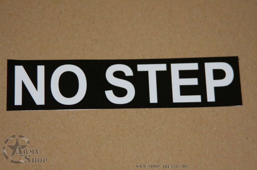 Sticker US Army No Step - us-army-military-shop