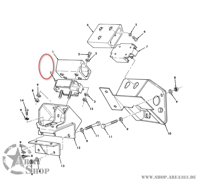 6.2 or 6.5 Motor Mounts 12339179 Mount, Resilient Engine - us-army ...