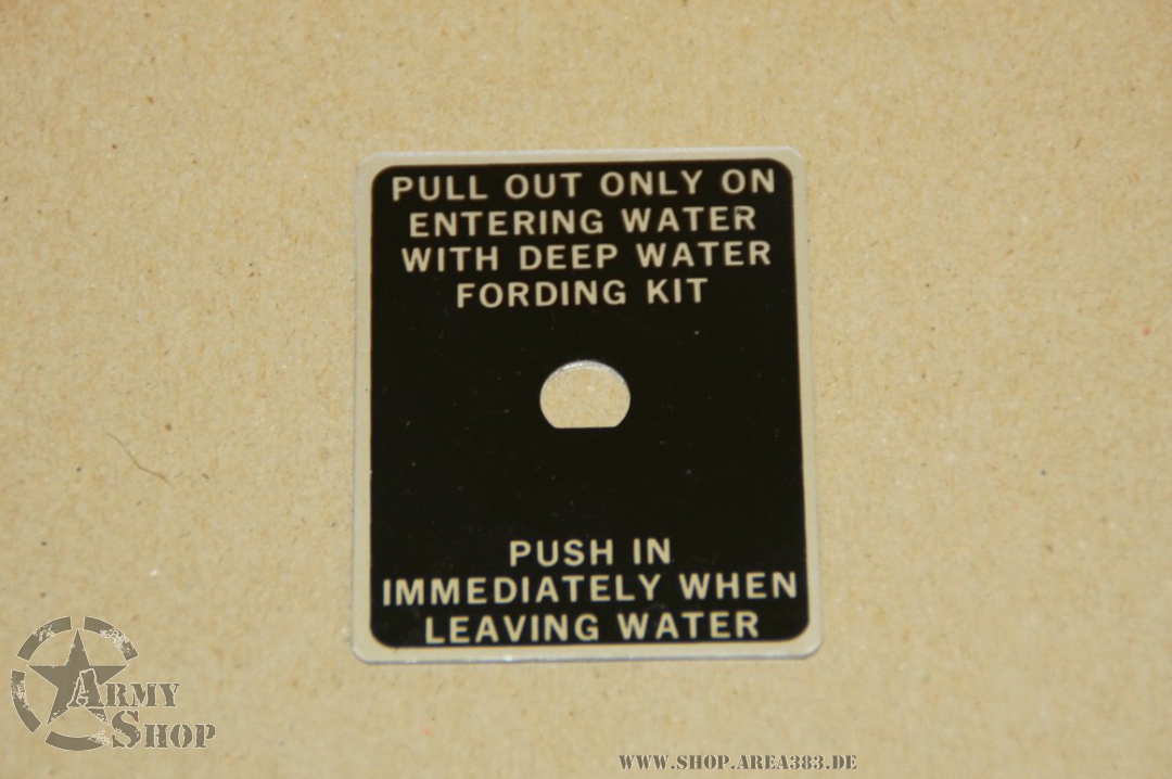 Plate Deep Water Fording Kit M151 - us-army-military-shop
