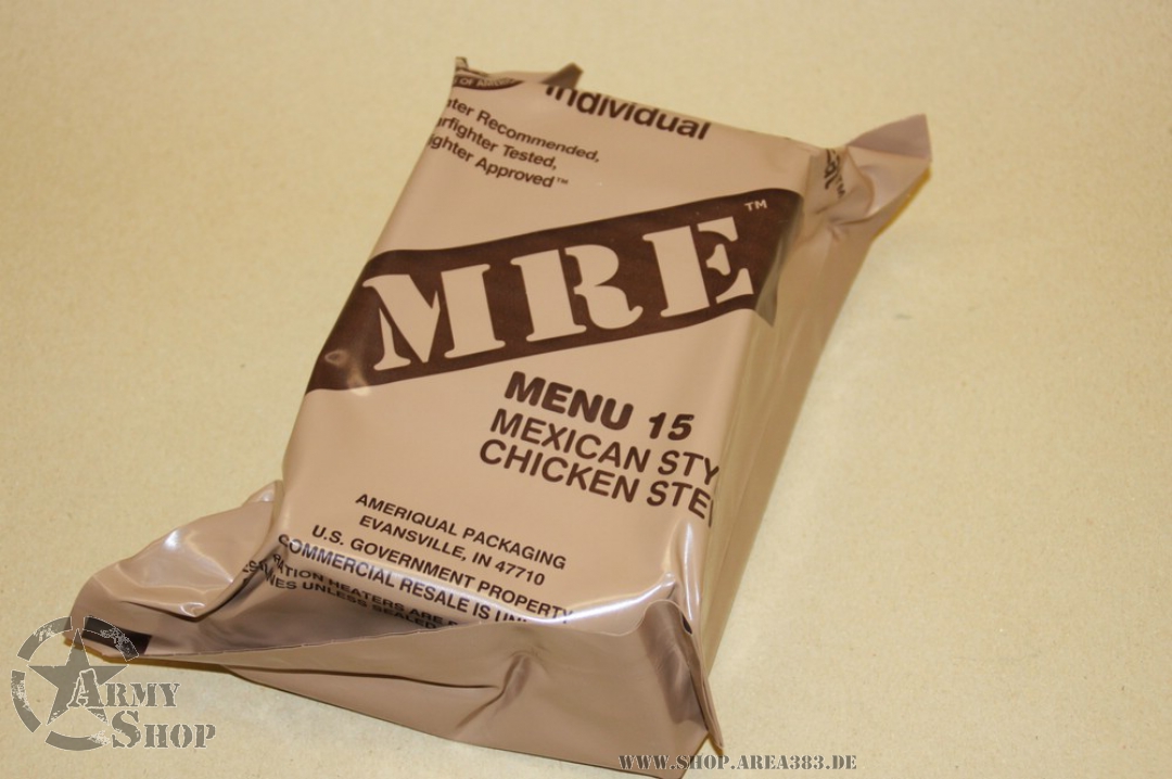 MRE Menu 15 Mexican Style Chicken Stew - us-army-military-shop