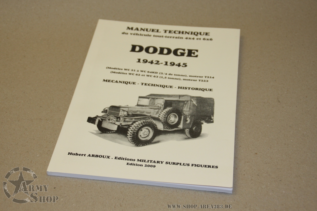 Manual Dodge WC 4X4 WC 51 WC 52 - us-army-military-shop